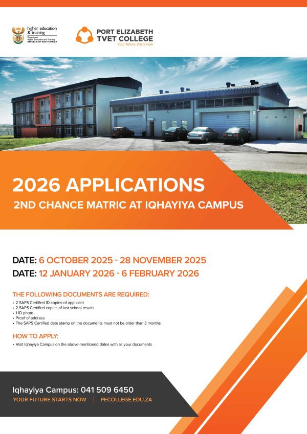 2nd Chance Matric – PE TVET College